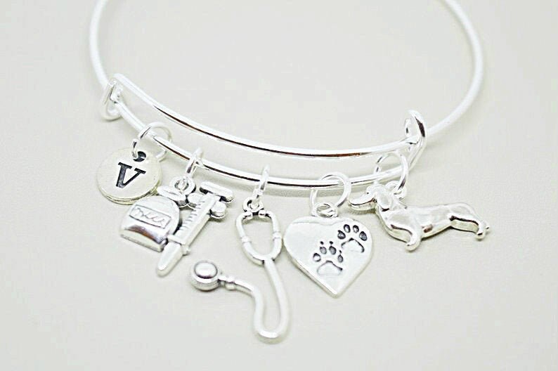 Vet Nurse Vet Tech Veterinary Gift Vet Charm Bracelet Vet - Etsy UK