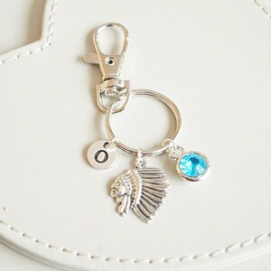 Native American Keyring, Native American Gift, Indian Chief Key Chain ...