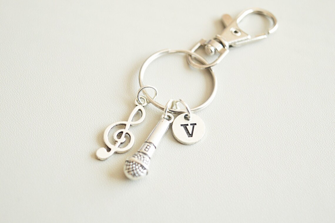 Gift for Singer Singer Gift Singer Keyring Singer Keychain | Etsy