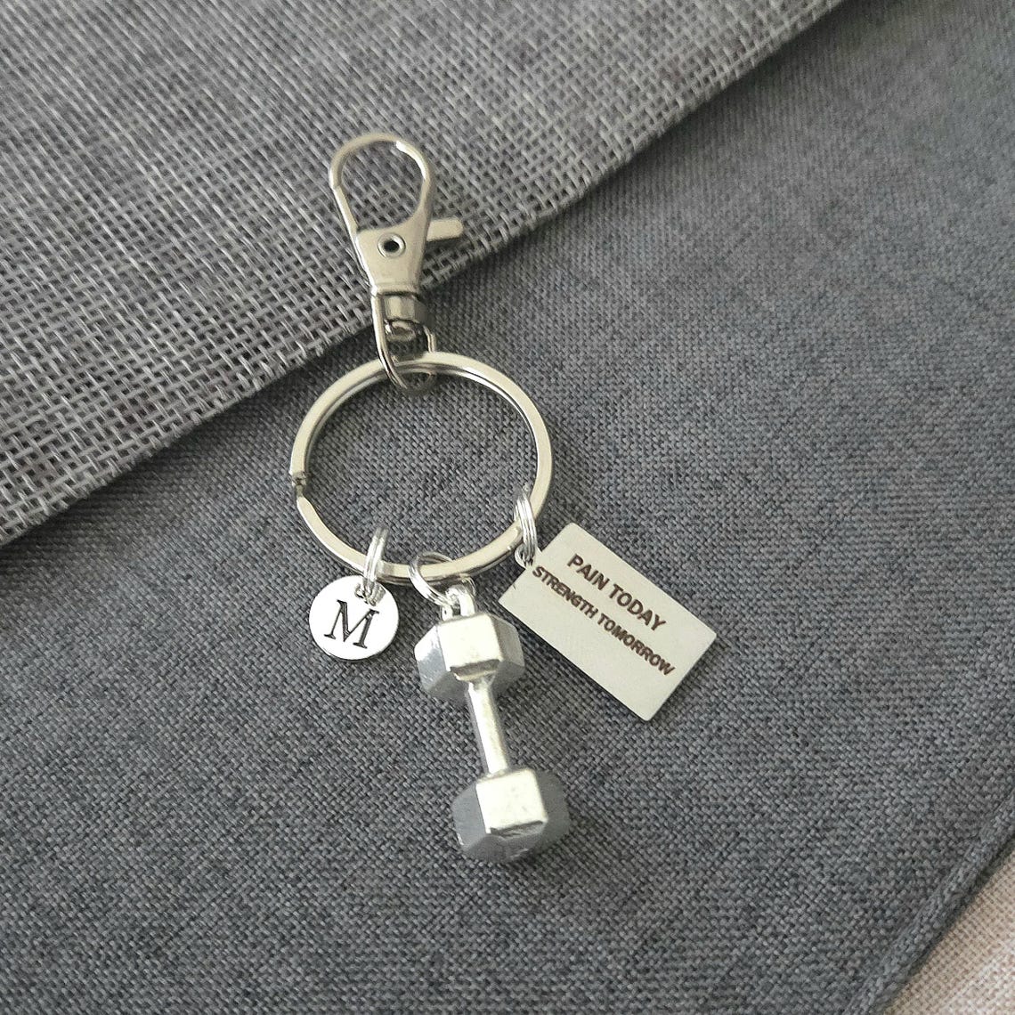 Gym Gift, Gym Key Chain, Boyfriend Gift, Gift for Him, Message Quote ...