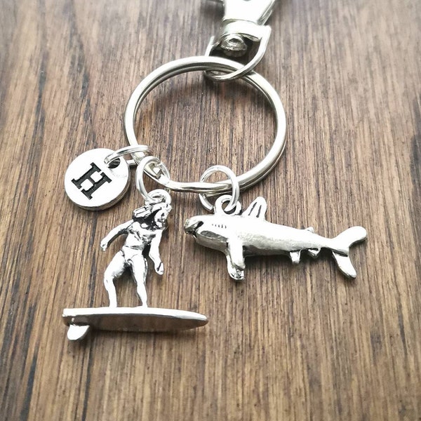 Custom Surf Board Keychain - Etsy