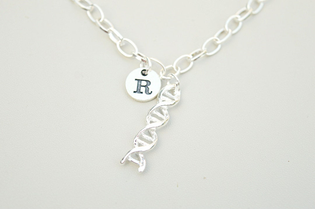 DNA Bracelet, DNA Charm Bracelet, DNA Bangle, Personalised Dna Gift ...