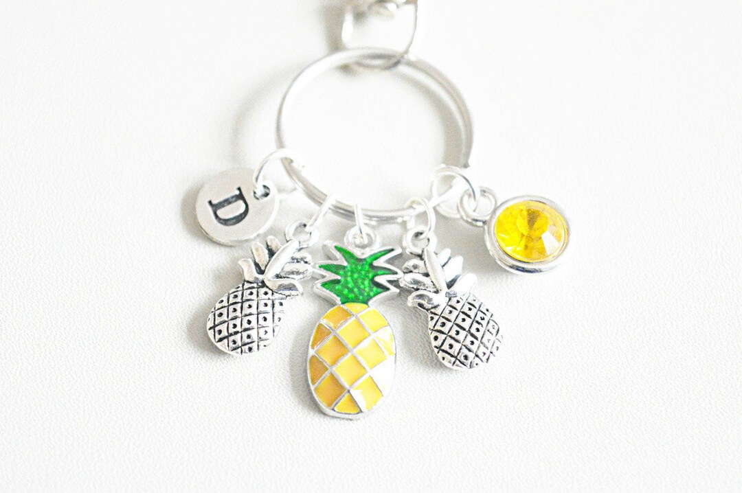 Pineapple Keyring, Pineapple Gift, Pineapple Lover, Pineapple Keychain ...