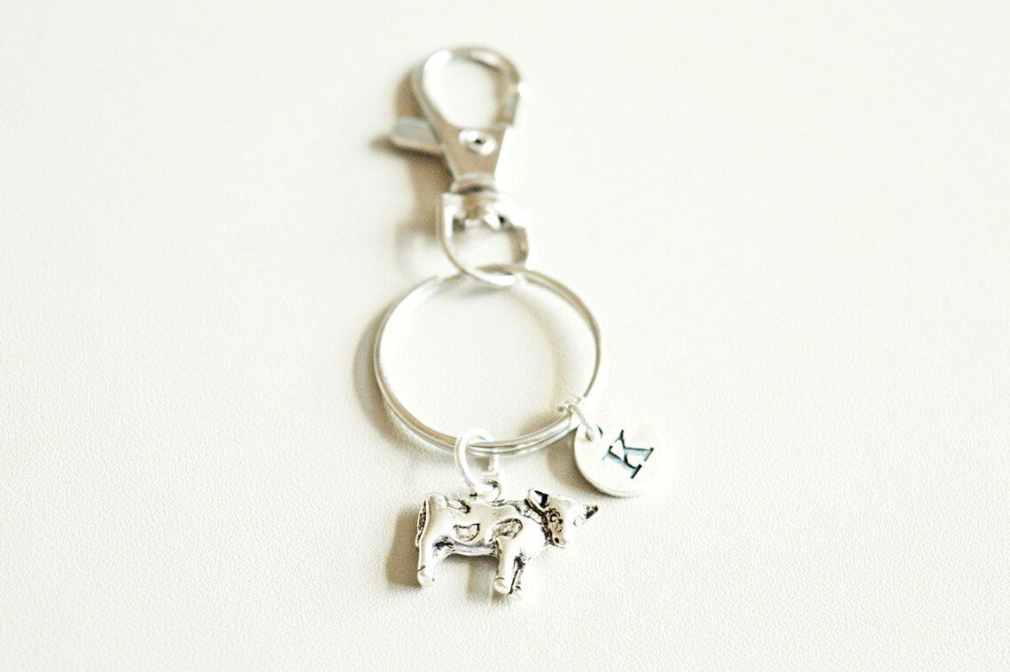 Cow Keychain Cow Keyring Cow Gift Cow Themed Animal | Etsy