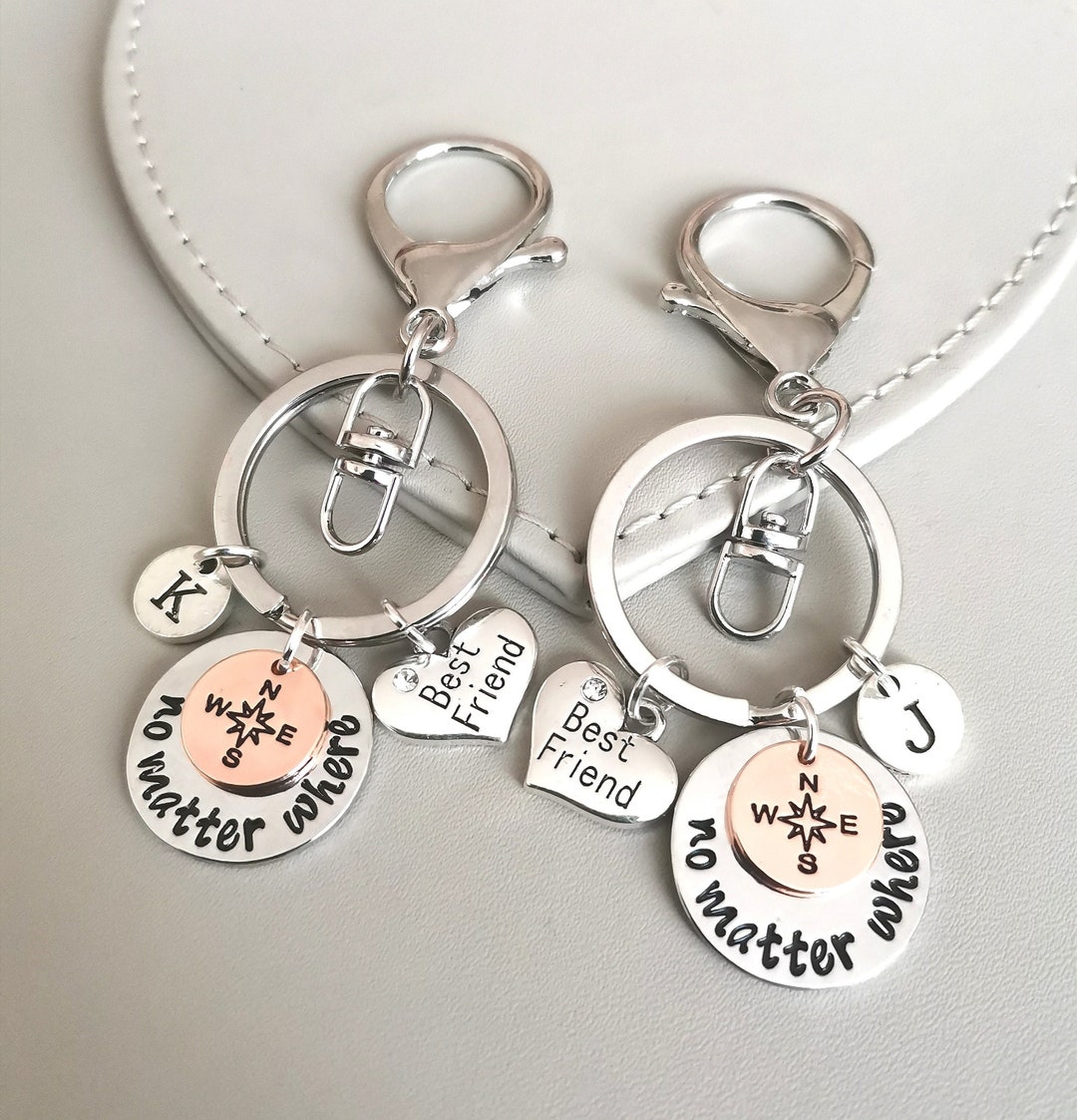 Friends Keyring Set, Best Friend Gift, Best Friend Keyrings, Friend ...