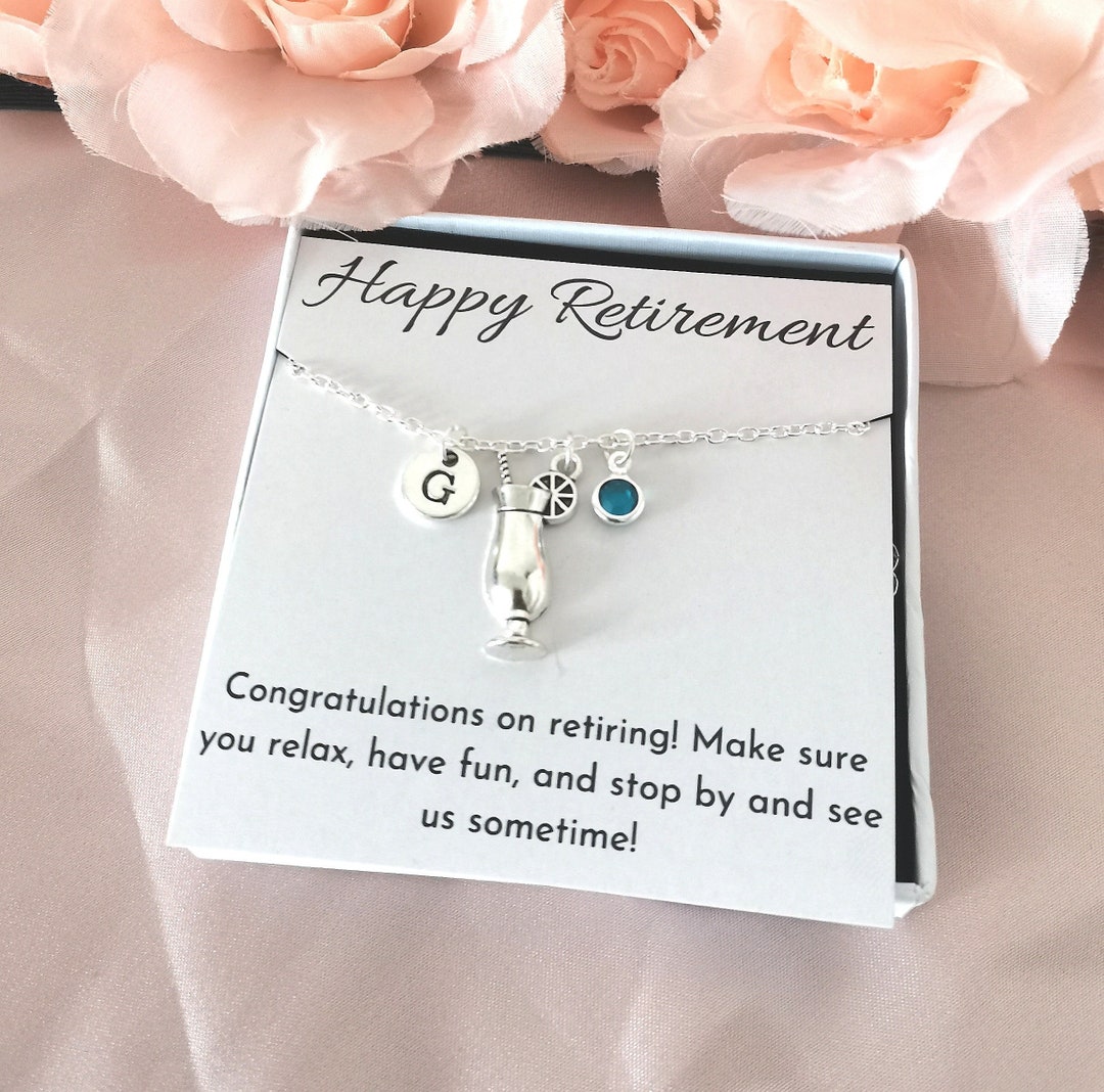 Retirement Gifts for Women, Retirement Necklace, Retirement Jewelry ...
