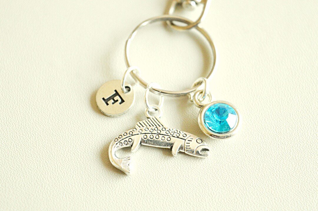 Fish Keychain, Fish Gift, Personalized Fish, Fish Keyring, Fish Charm ...