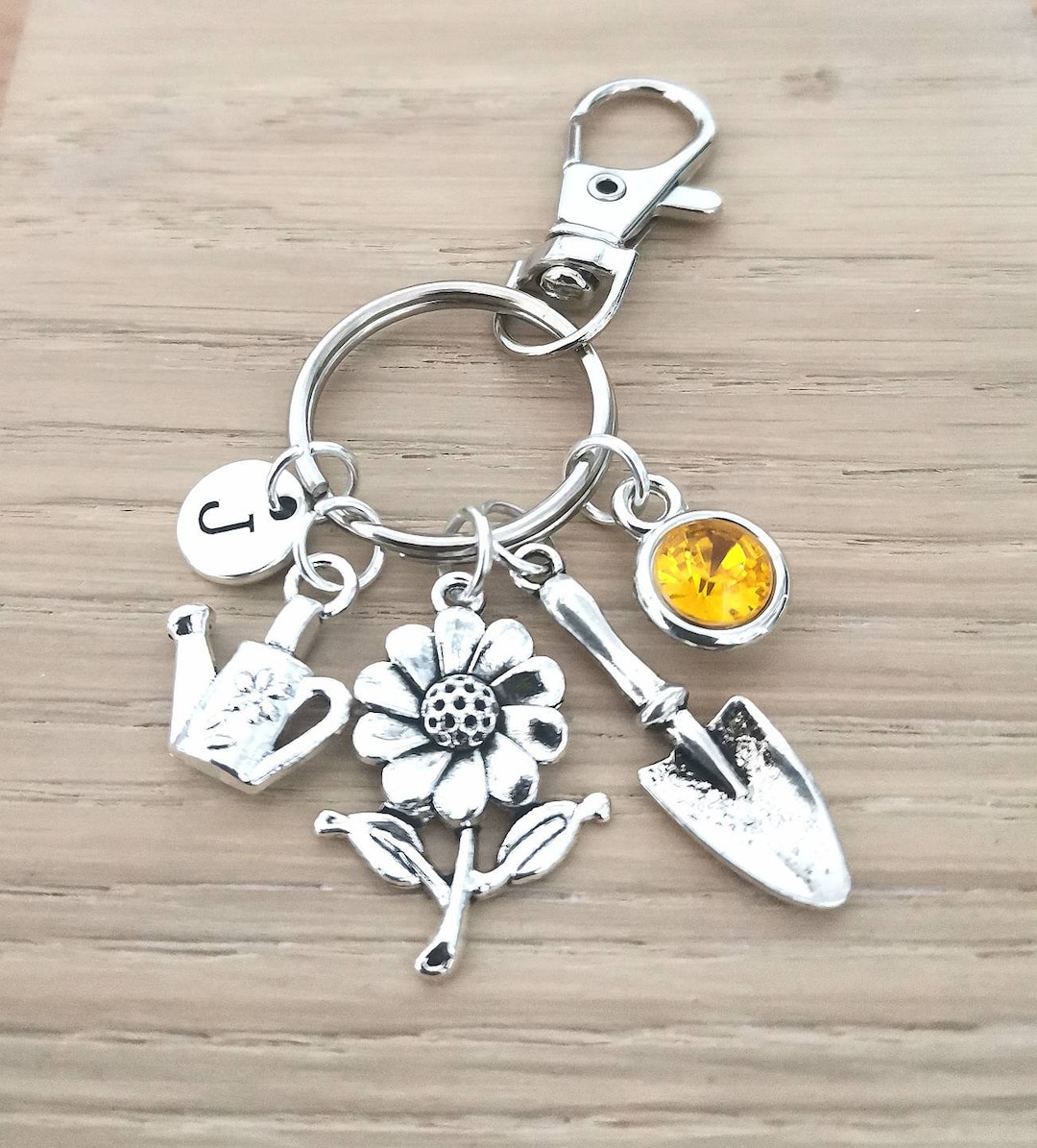 Gardening Gift for Her, Gardening Keychain, Gardening Keyring, Gardener ...
