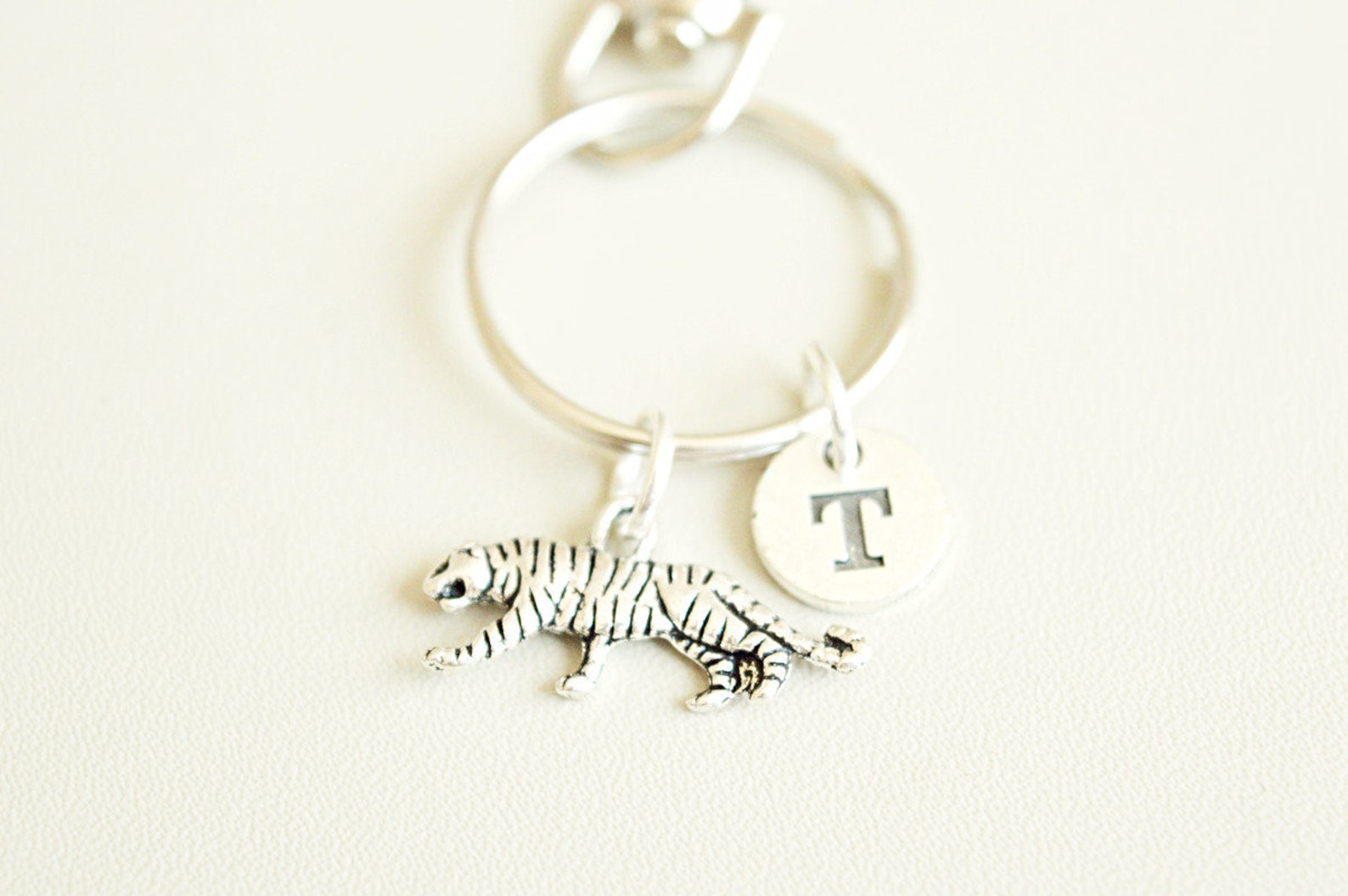 Tiger Keychain Tiger Keyring Tiger Gift Tiger Themed - Etsy