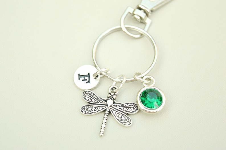 Dragonfly Key Chain, Dragon Fly Keyring, Silver Dragonfly, Insect Key ...
