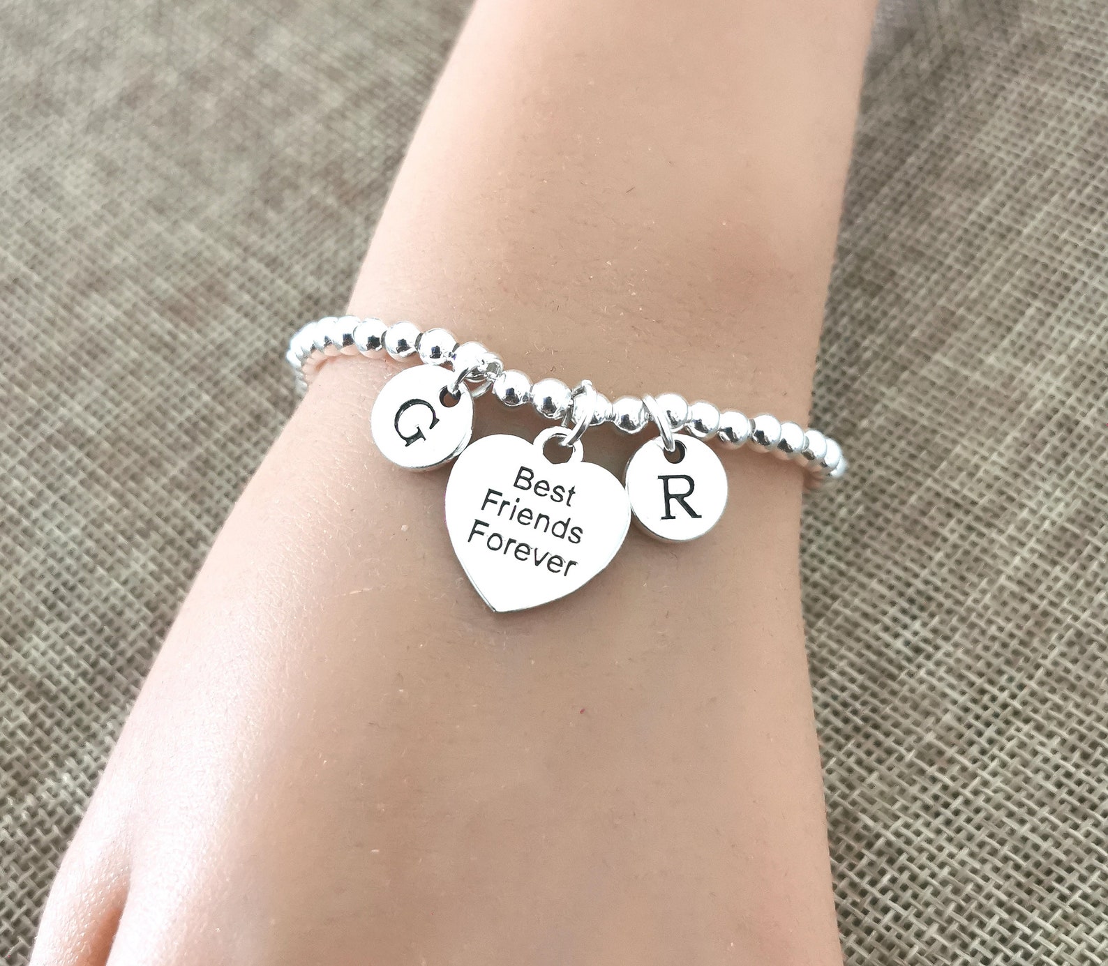 Best Friend Bracelets, 2 Friendship Bracelets, BFF Gift for 2 , Friend ...