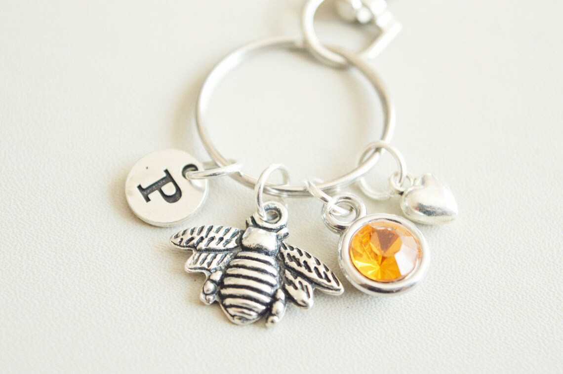 Unique Gifts Bee Keychain Bee Gifts Bee Keyring Bumble Bee - Etsy