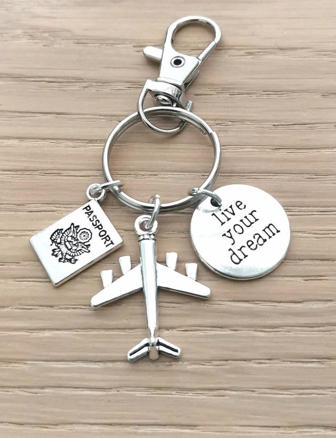 Travel Keychain Traveler Key Chain Holiday Keyring Flight - Etsy UK