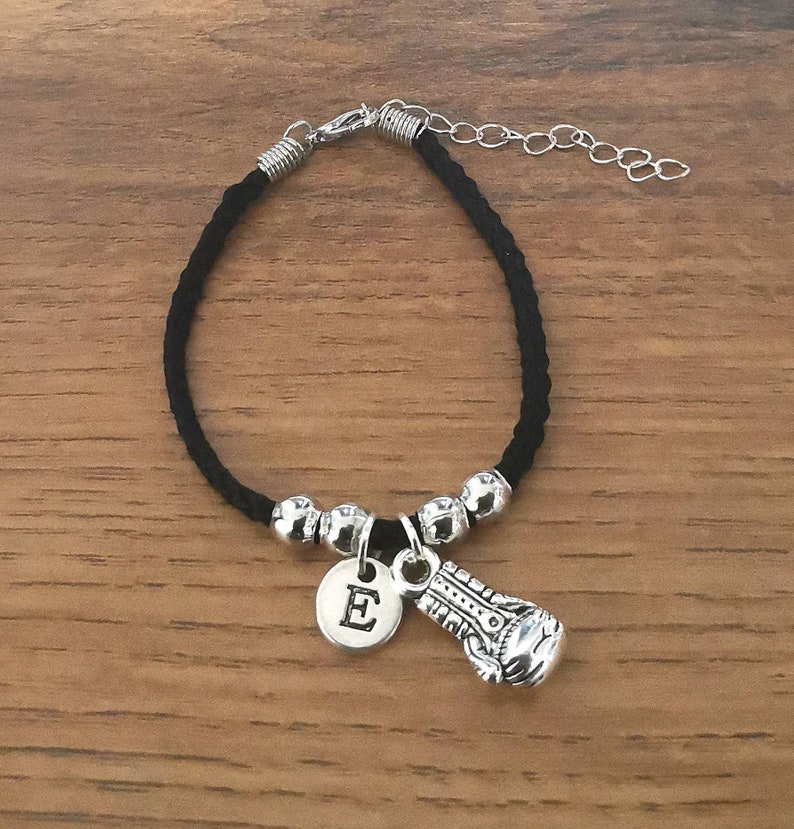 Boxing Glove Bracelet, Boxing Charm Bracelet, Personalized Bracelet for ...