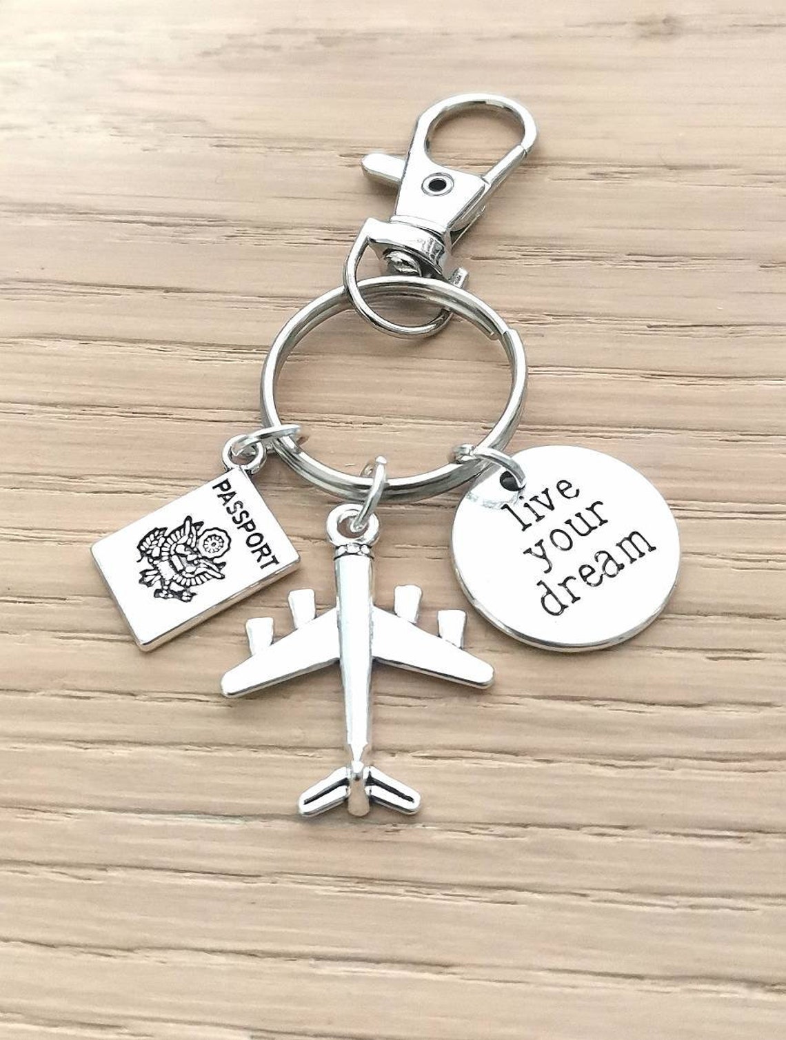 Travel Keychain Traveler Key Chain Holiday Keyring Flight - Etsy UK
