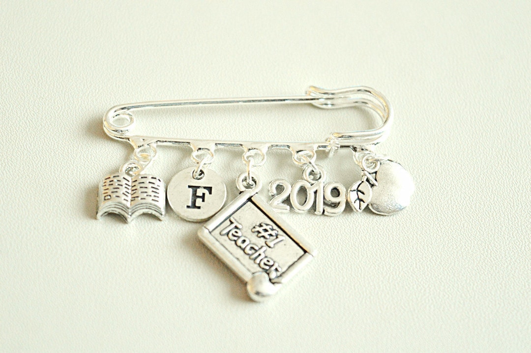 Teacher Gift, School Teacher Brooch Pin, Teacher Appreciation, Teacher ...