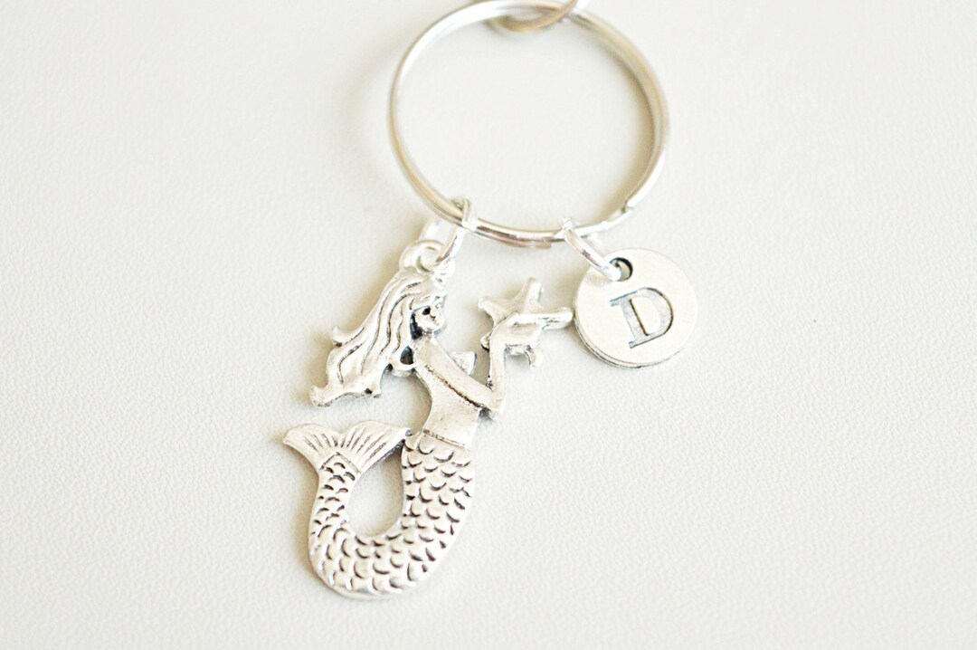Mermaid Keychain, Mermaid Keyring, Mermaid Gift, Mermaid Themed ...
