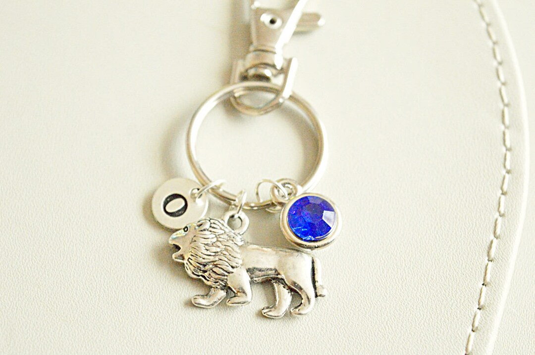 Lion Keyring, Lion Charm, Lion Charm Key Chain, Leo Keychain, Lion ...