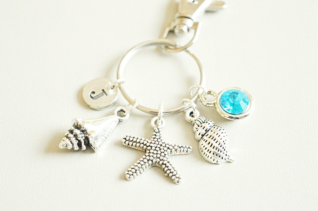 Beach Keyring, Beach Keychain, Beach Themed Gifts, Beach Theme ...