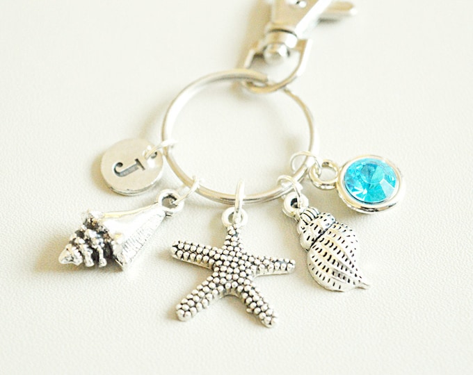 Beach Keyring, Beach Keychain, Beach Themed Gifts, Beach Theme ...