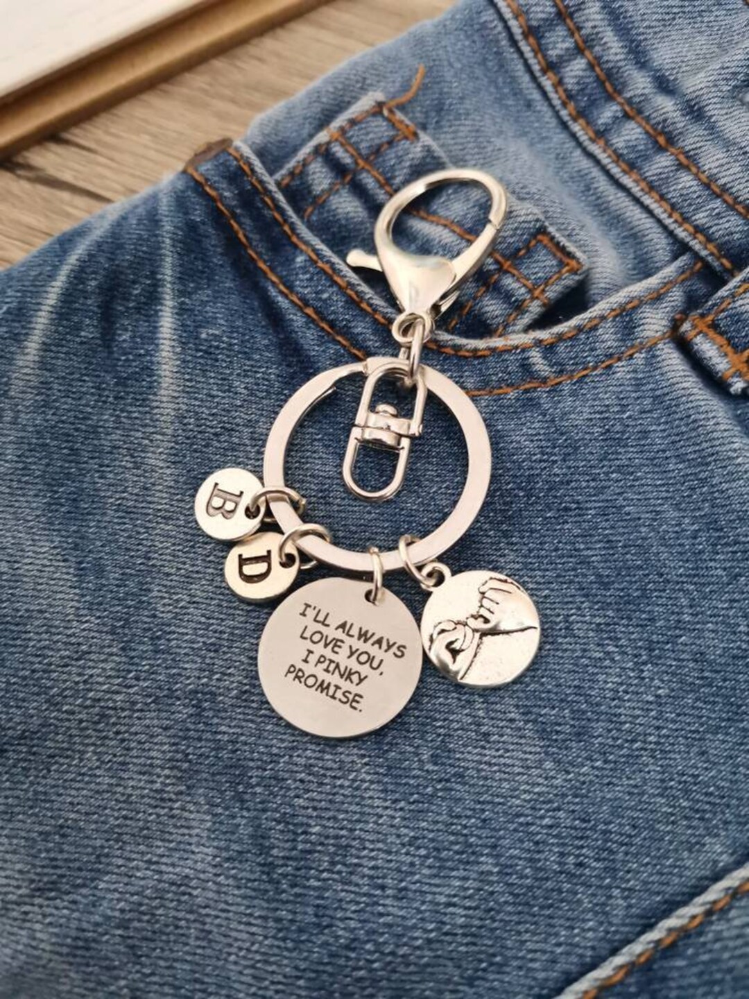 Pinky Promise, Pinky Promise Keyring, Pinky Promise Gift, Boyfriend ...