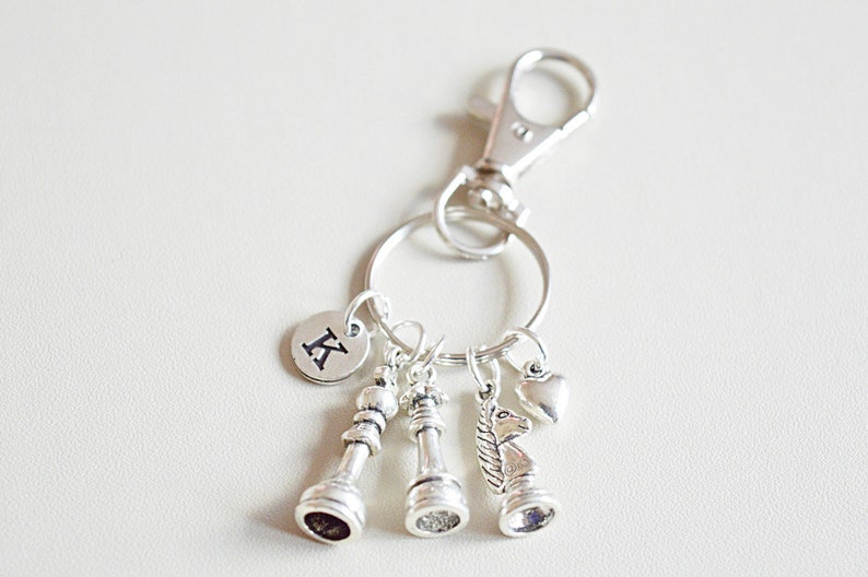 Chess Keychain Chess Keyring Chess Piece Gift Knight - Etsy