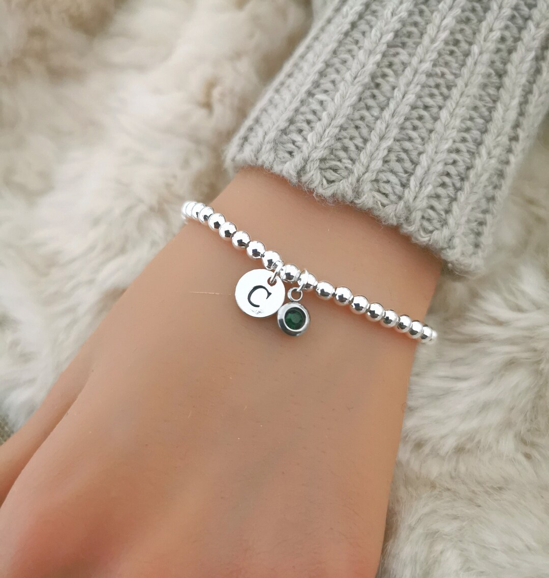 May Birthstone Bracelet, May Birthstone, May Bracelet, Emerald ...