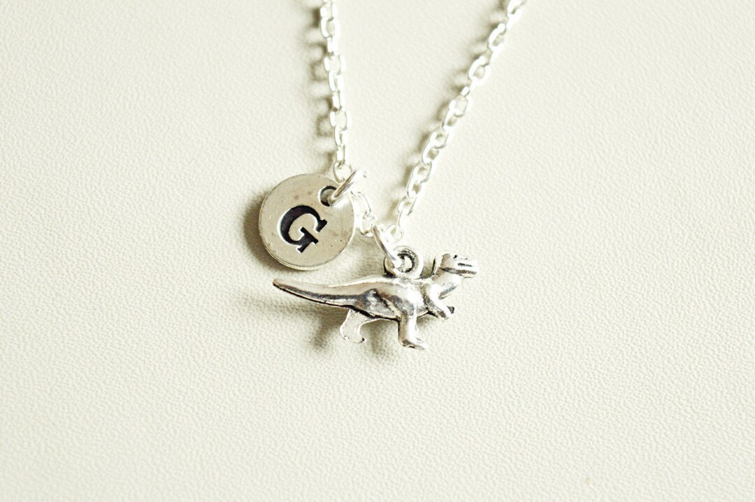 T Rex Necklace, T- Rex Necklace, Dinosaur Gifts, Dinosaur Charm ...