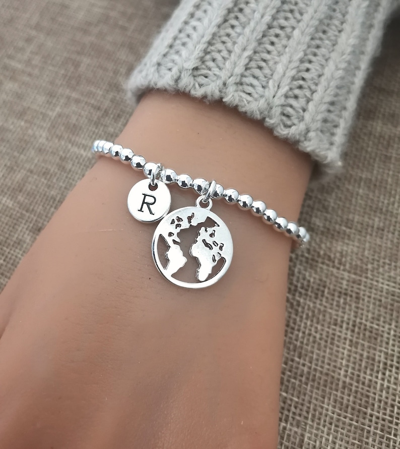 World Map Bracelet World Map Gift Map Bracelet Long - Etsy