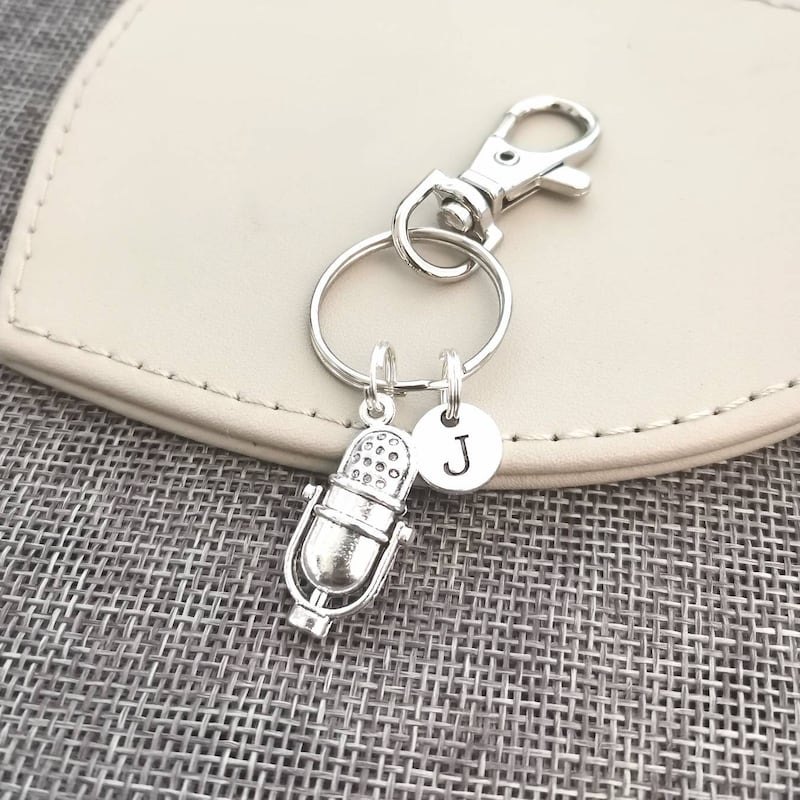 Mic Keychain - Etsy