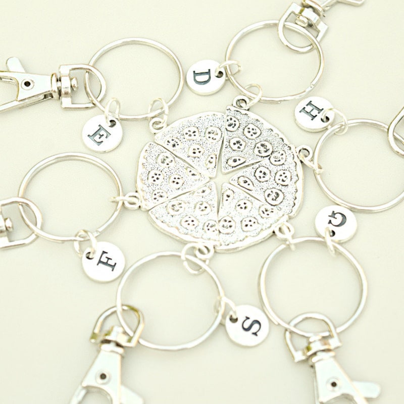 Pizza Keychain - Etsy