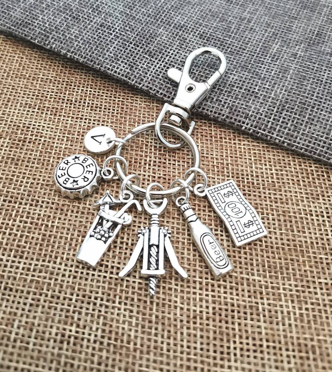 Bartender Gift, Barman Gift, Bartender Keychain, Bartender Keyring ...