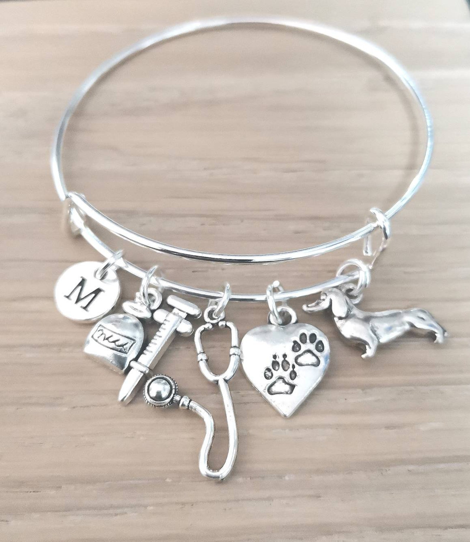 Vet Nurse Vet Tech Veterinary Gift Vet Charm Bracelet Vet - Etsy UK