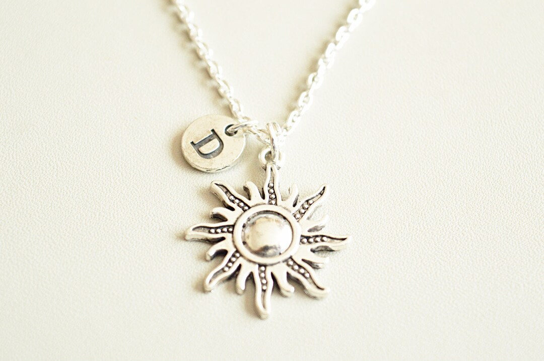 Sun Necklace, Personalized Sun, Sun Gift, Sun Charm Gift, Sun Jewelry ...