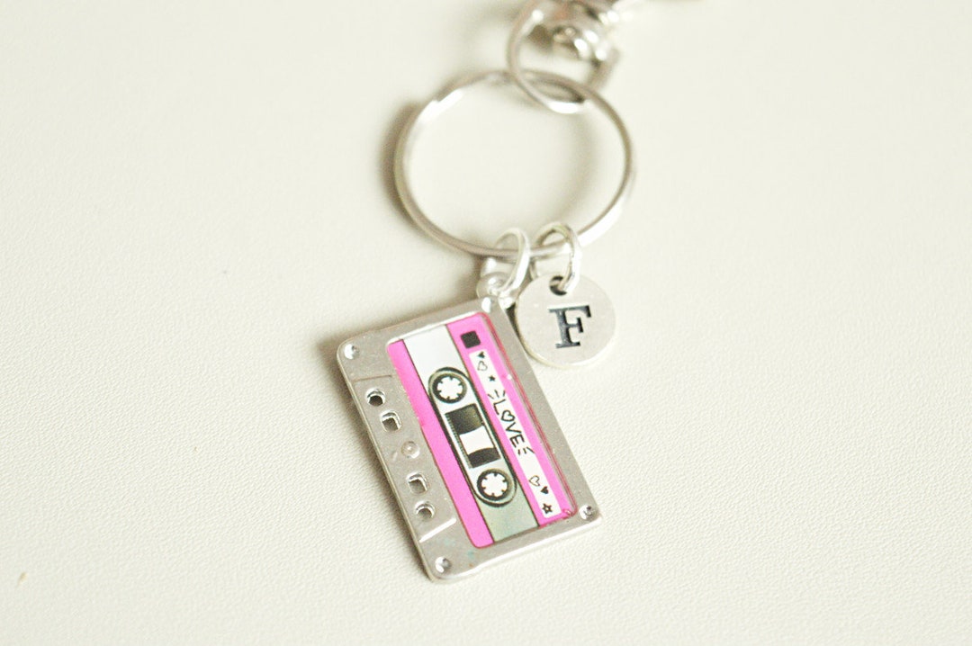 Gift for Singer, Singer Gift, Singer Keyring, Singer Keychain, Cassette ...