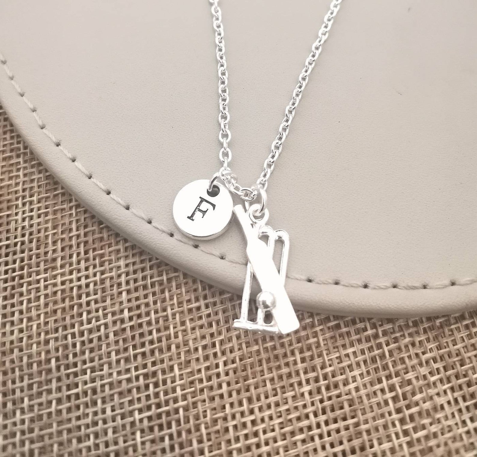 Cricket Necklace, Cricketer Necklace, Cricket Player Gift, Cricket ...