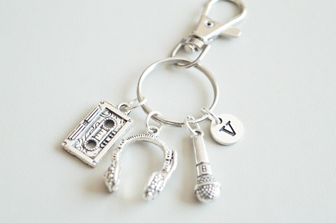 Headphone Keychain Cassette Keychain Music Lover Keyring - Etsy UK