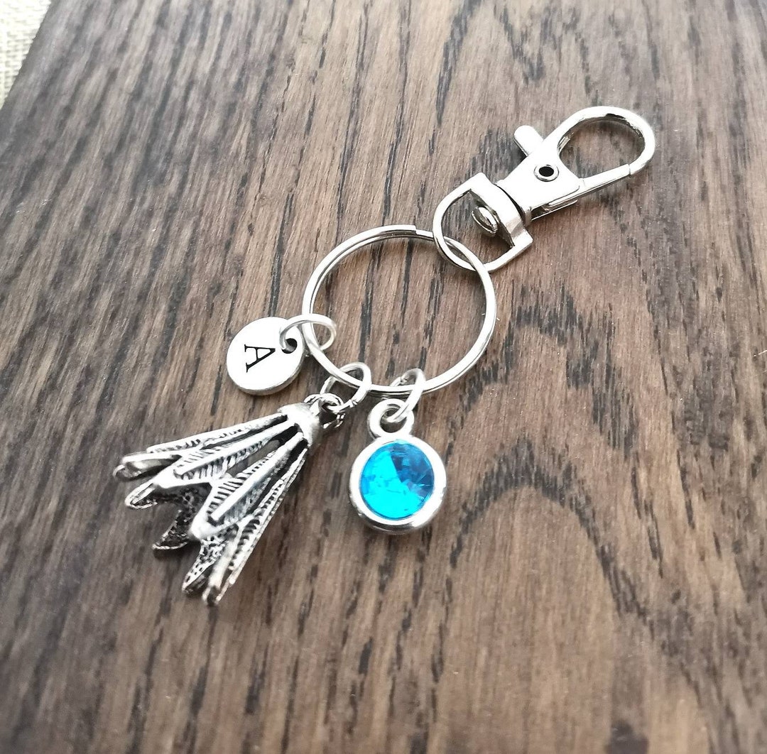 Badminton Keyring, Badminton Keychain, Shuttlecock Gift, Shuttlecock ...