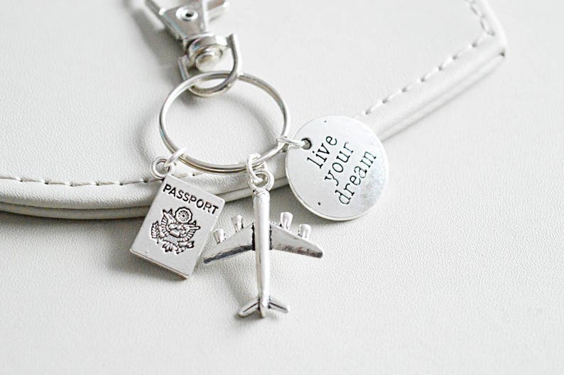 Travel Keychain Traveler Key Chain Holiday Keyring Flight - Etsy UK