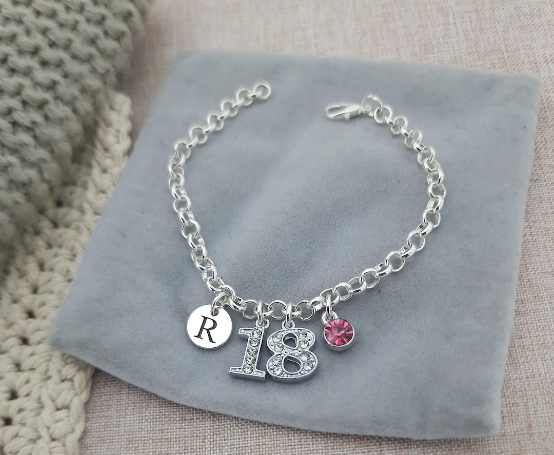 18th Birthday Bracelet, 18th Birthday Gift for Girls,18 Birthday Gift ...