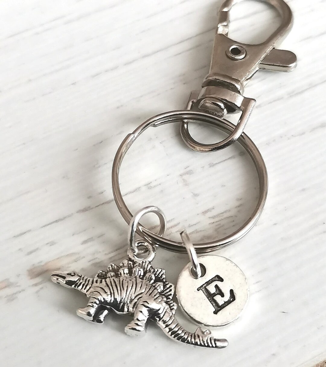 Dinosaur Keychain, Stegosaurus Keychain, Stegosaurus Gifts, Dinosaur ...