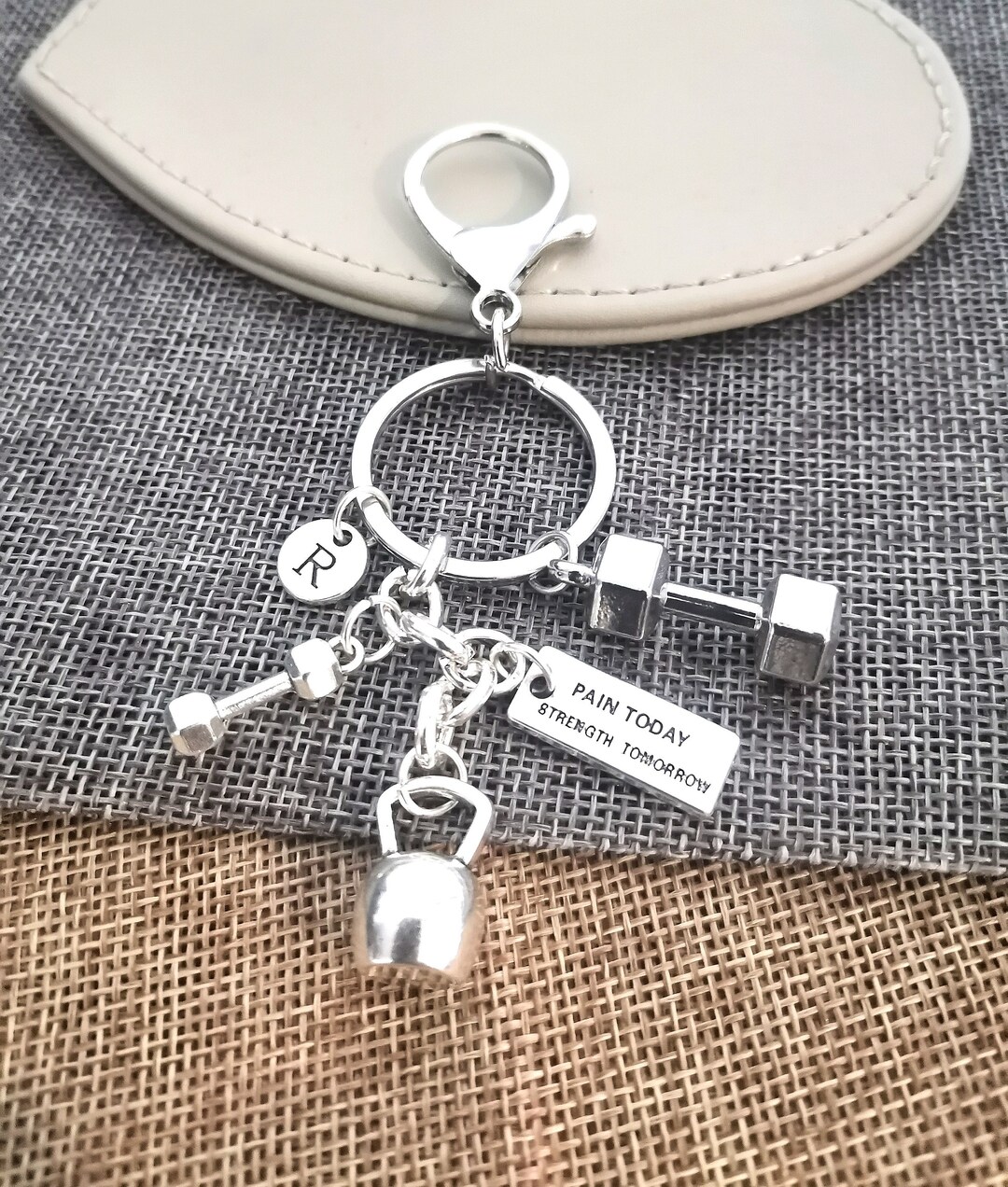 Gym Gift, Gym Key Chain, Girlfriend Gift, Gift for Her, Strong is ...