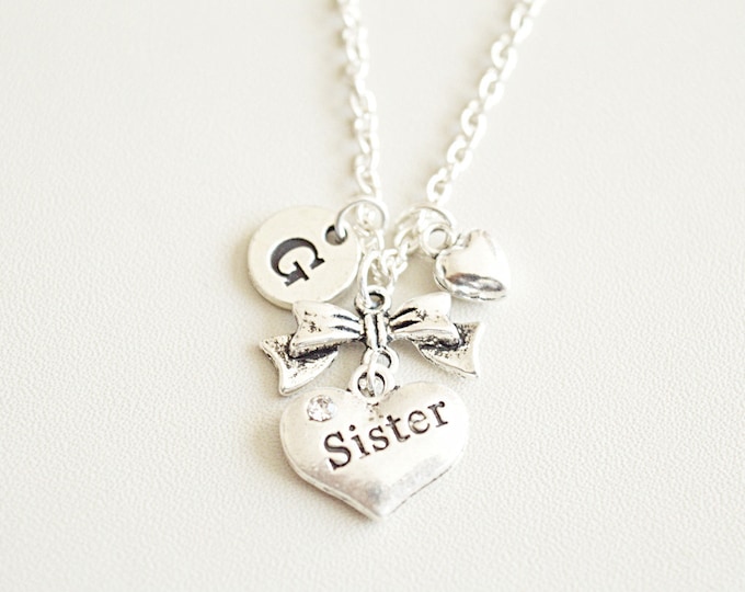 Little Sister Necklace, Sister Jewelry, Sister Necklace, Sister Gift ...