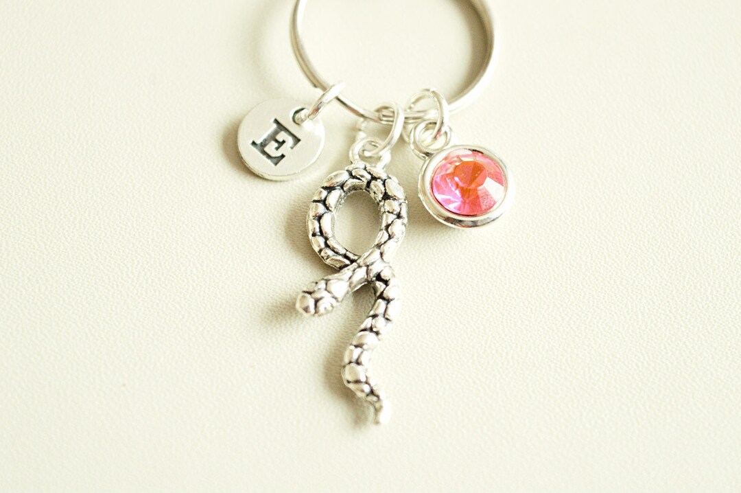 Snake Gift, Snake Keychain, Snake Keyring, Animal Keychain, Unique ...