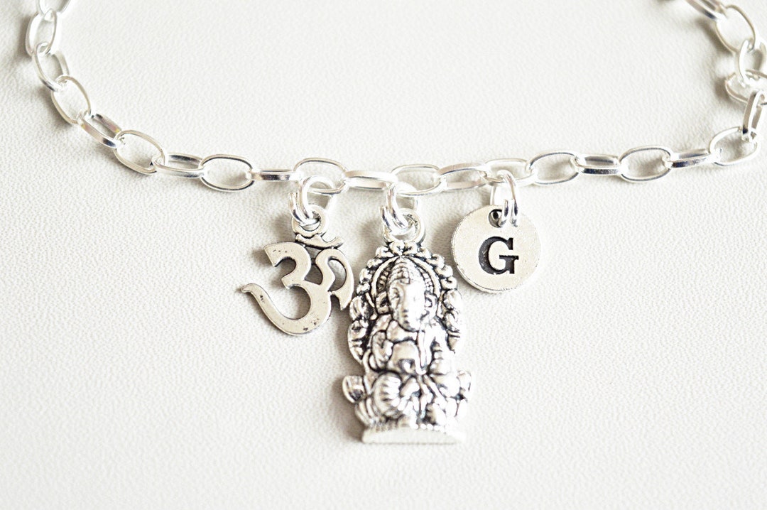 Ganesh Bracelet, Om Ganesh Bracelet, Ohm Bracelet, Lord Ganesha, Hindu ...