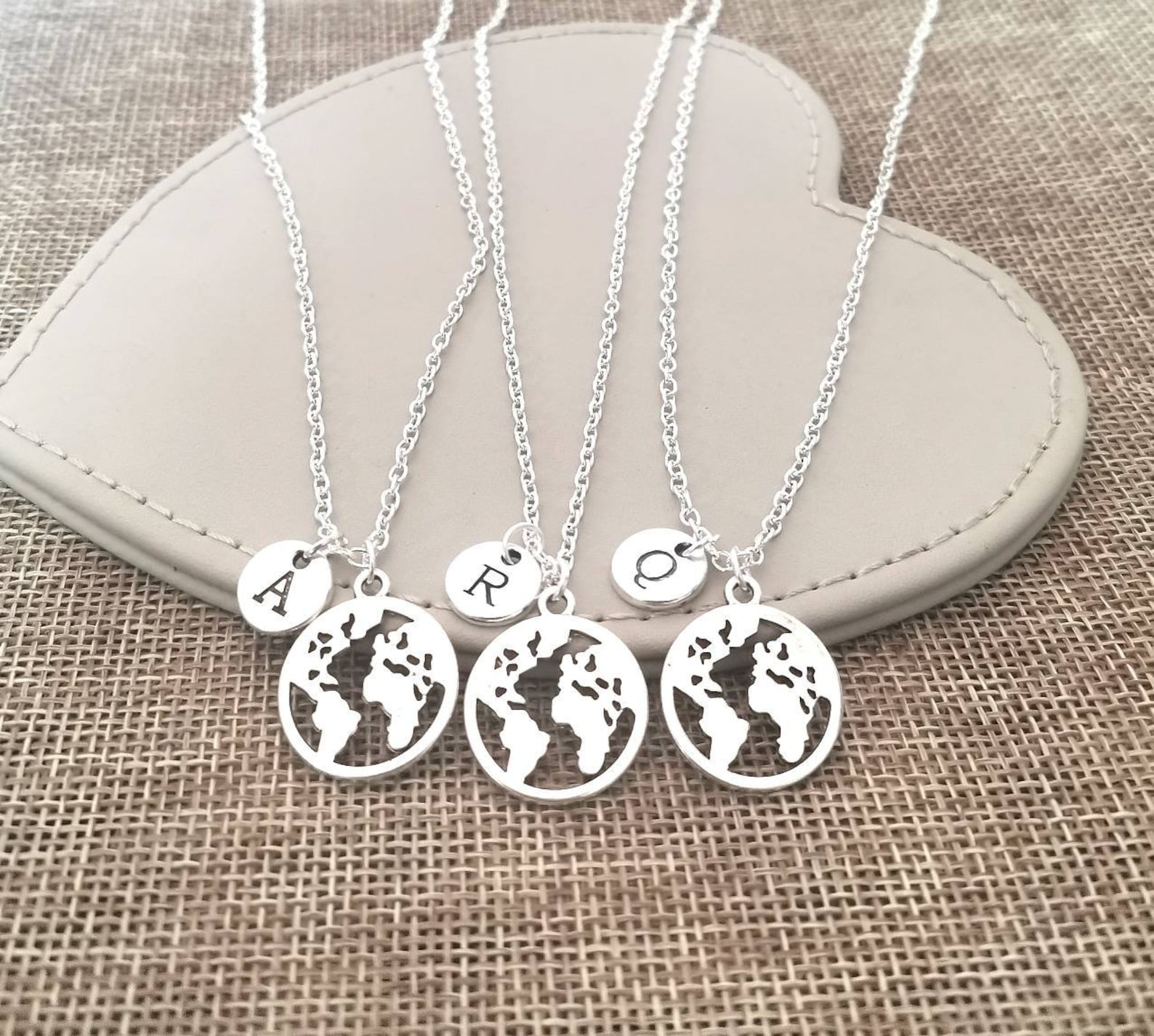 Friendship Necklace for 3 3 Best Friend Necklace 3 Way - Etsy UK