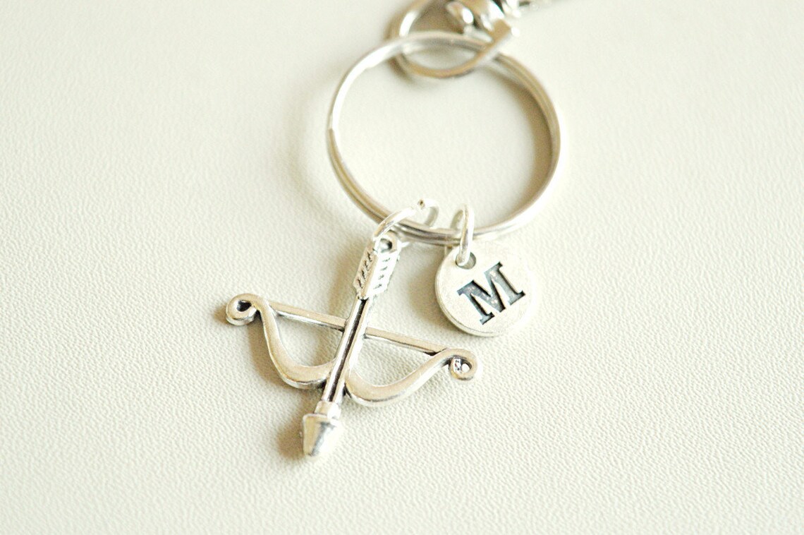 Bow and Arrow Keychain Bow and Arrow Keyring Bow and Arrow - Etsy