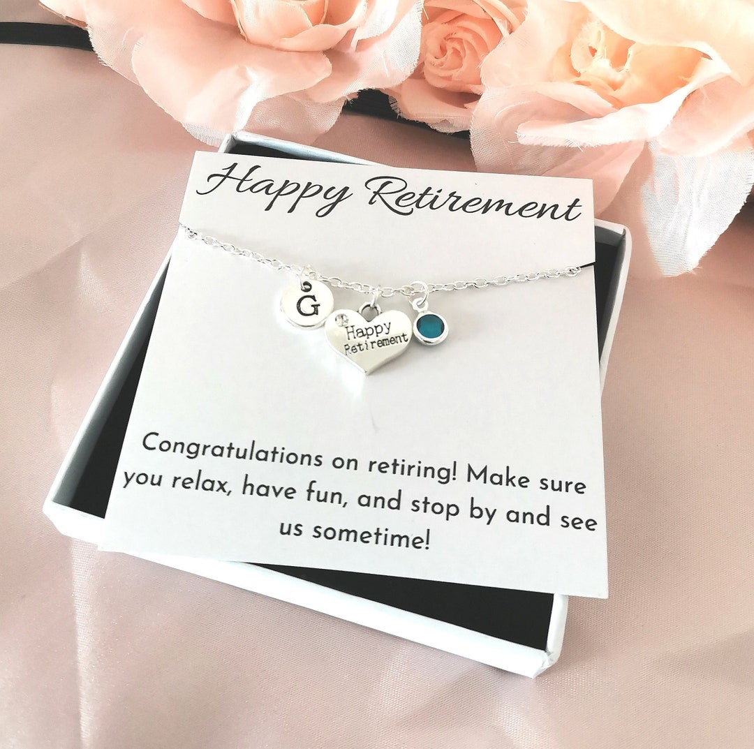 Retirement Necklace, Retirement Jewelry, Retirement Gifts, Colleague ...