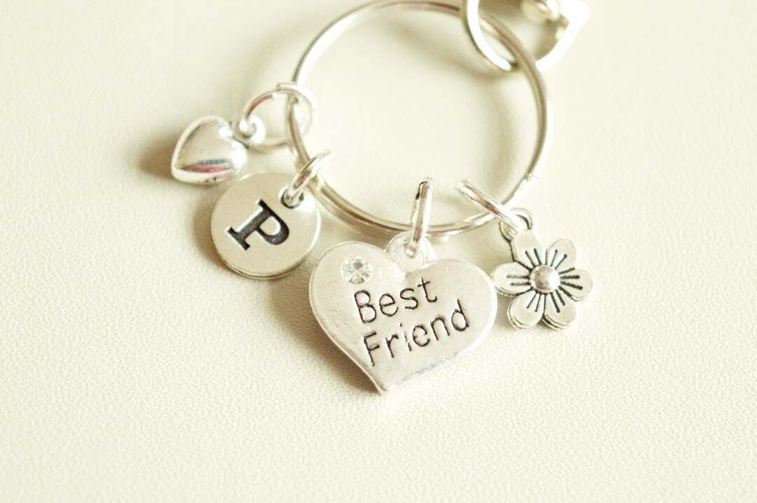 Best Friend Keychain, Best Friend Keyring, Personalized Gifts for Best ...