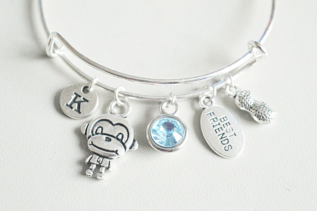 Monkey Bangle, Monkey Bracelet, Chimpanzee Bracelet, Animal Bangle ...